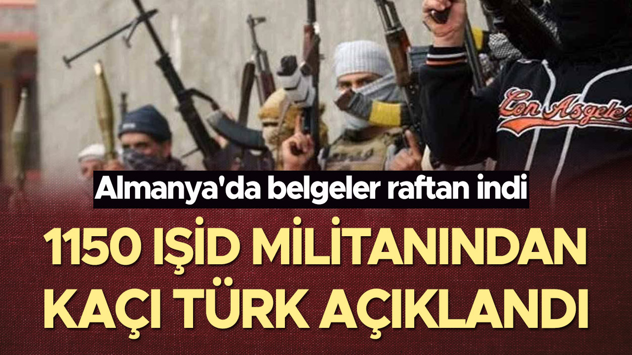Almanya'da belgeler raftan indi: 1150 IŞİD militanından kaçı Türk açıklandı